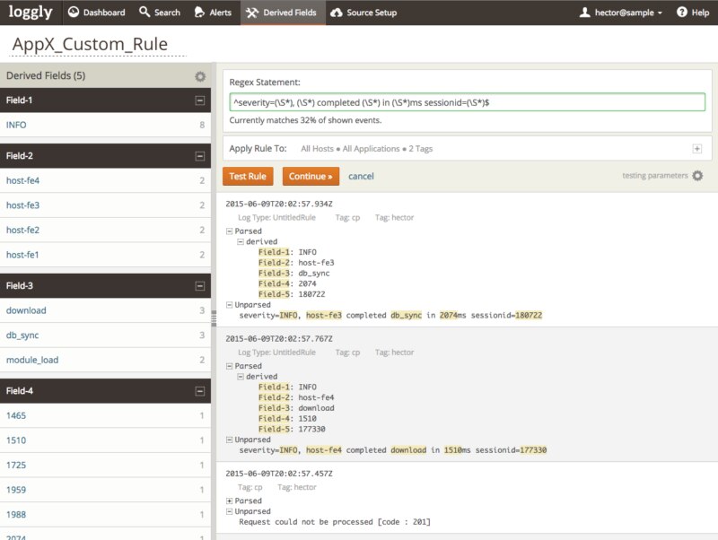 Introducing Loggly Derived Fields: Context for Any Log Type