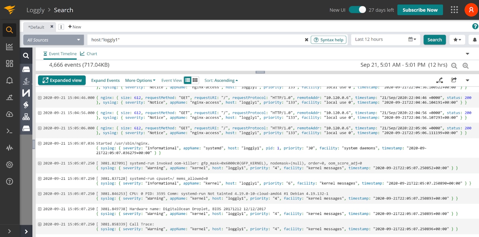 Log Management in Hosted Platforms Like DigitalOcean | Loggly