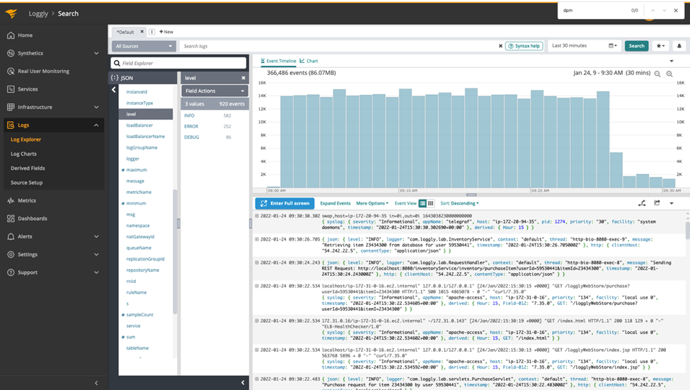 Searches in Loggly Simplified | Loggly
