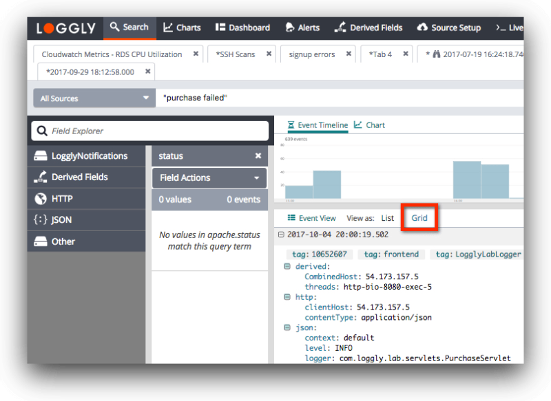 Using Loggly for Transaction Event Tracing | Loggly